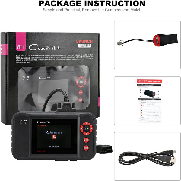 LAUNCH X431 Creader VII+ Code Reader – Launch X431 UK Store