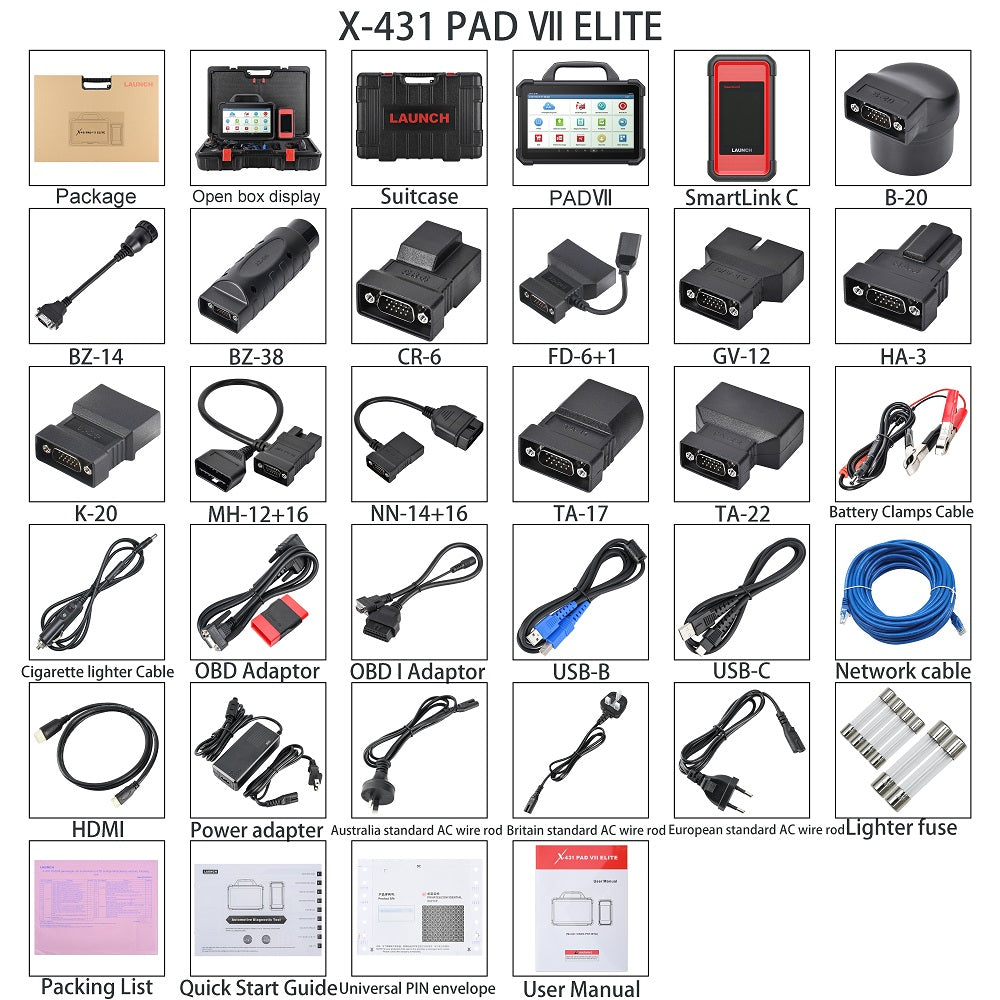 Launch X431 Pad VII Pad7 Elite Diagnostic Tool 2 Years Free Update – Launch X431 UK Store