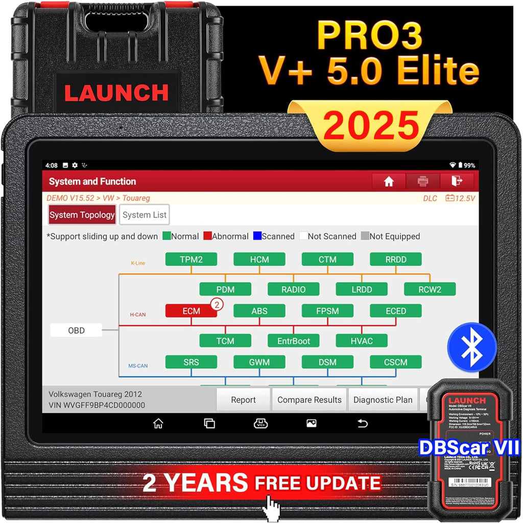 Launch X431 V+ 5.0 PRO3S Bidirectional OBD2 Diagnostic Scanner – Launch ...